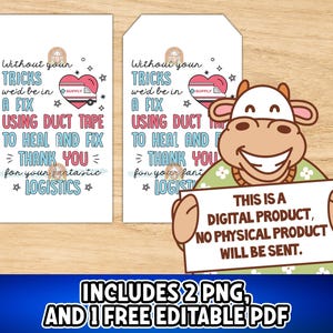 Healthcare Logistics Printable Tag, Supply Chain Week Tag, SC Week Gift ...