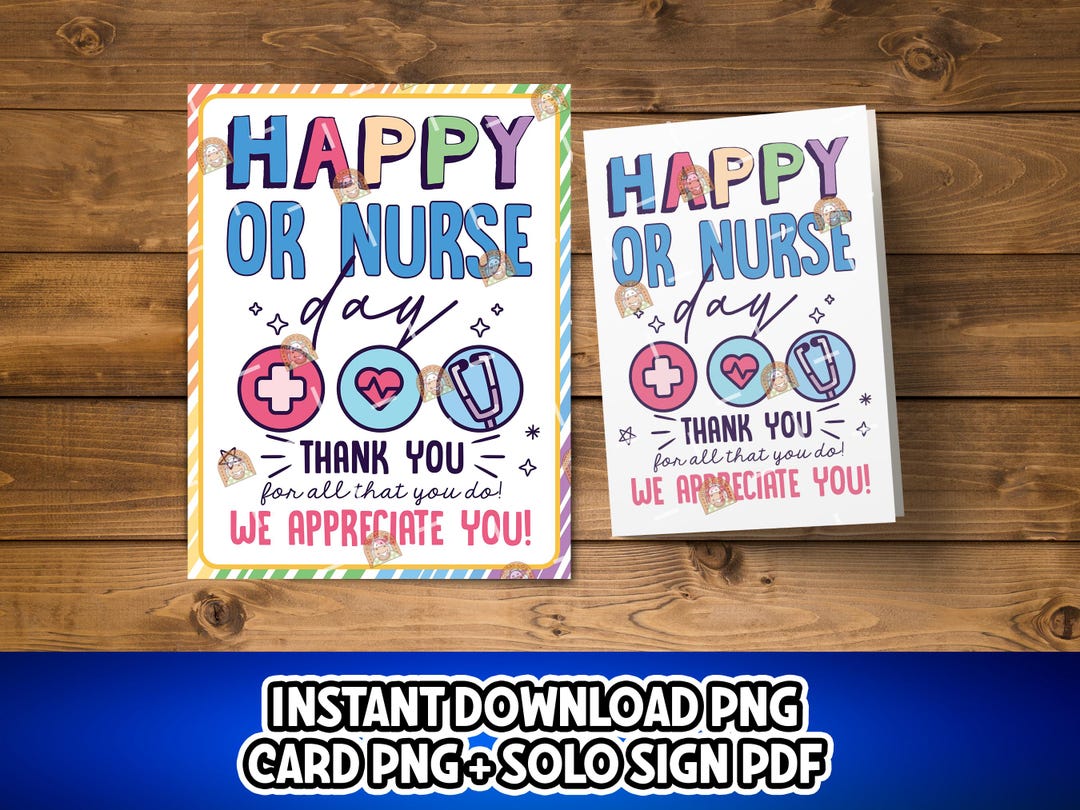 Operating Room Nurse Day Sign Printable, OR Nurse Day Card, OR Nurse ...