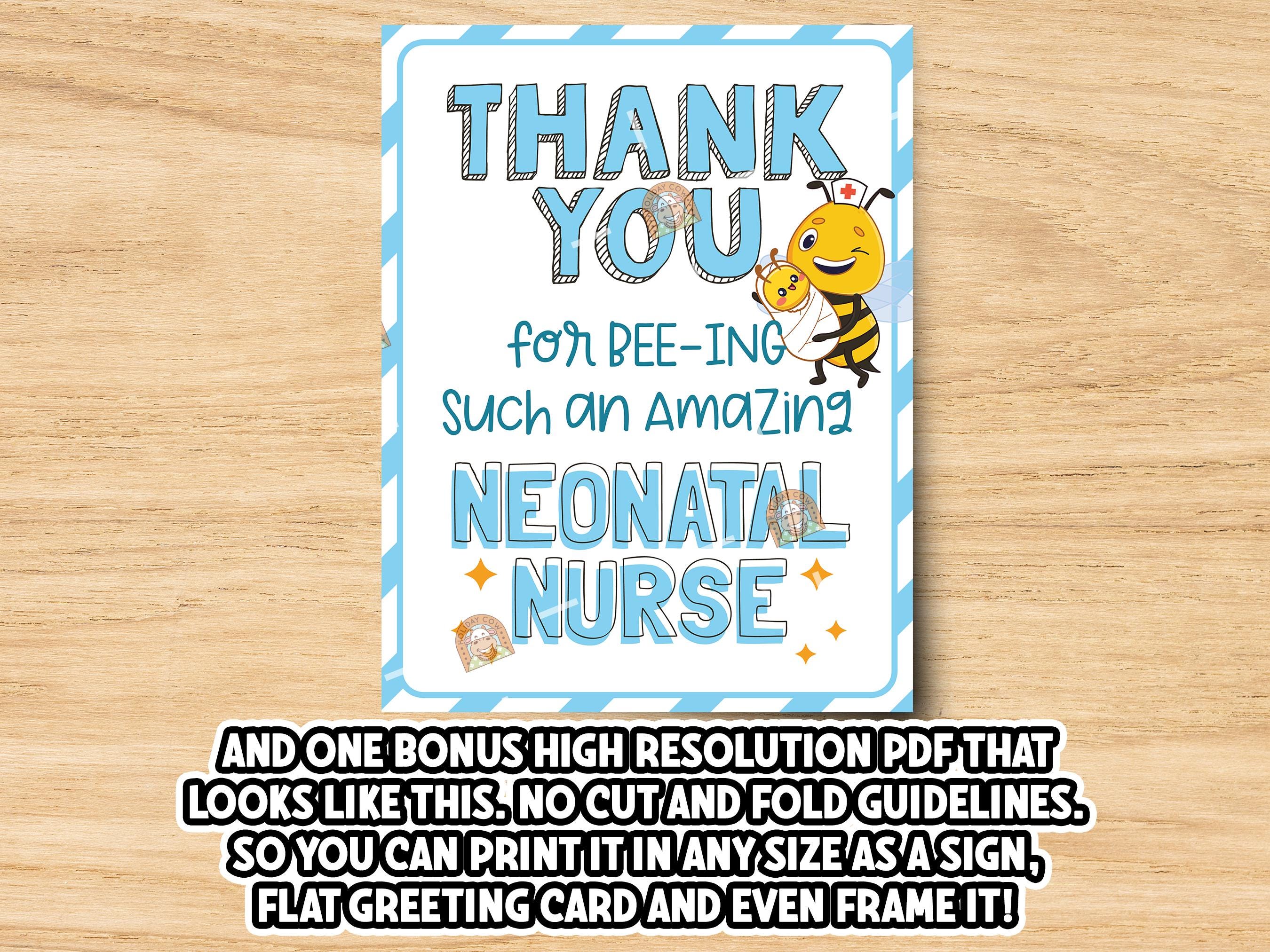 Neonatal Nurses Week Card Printable, Neonatal Nurses Appreciation Gift ...