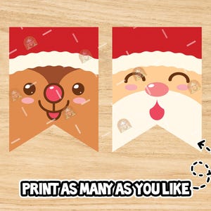 Happy Holidays Banner Printable, Happy Holidays Bunting for Christmas ...