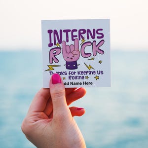 Intern Tag Printable, National Intern Day Gift Tags, Tags for Intern ...