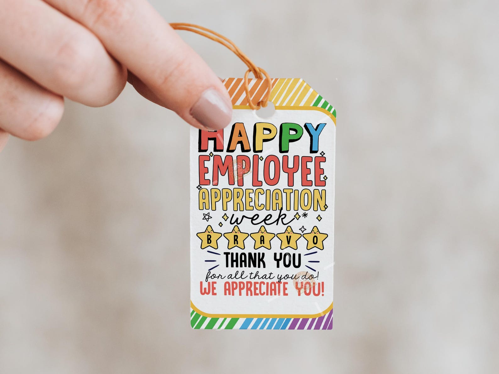 Employee Appreciation Week Tag Printable, Employee Appreciation Day Tag ...