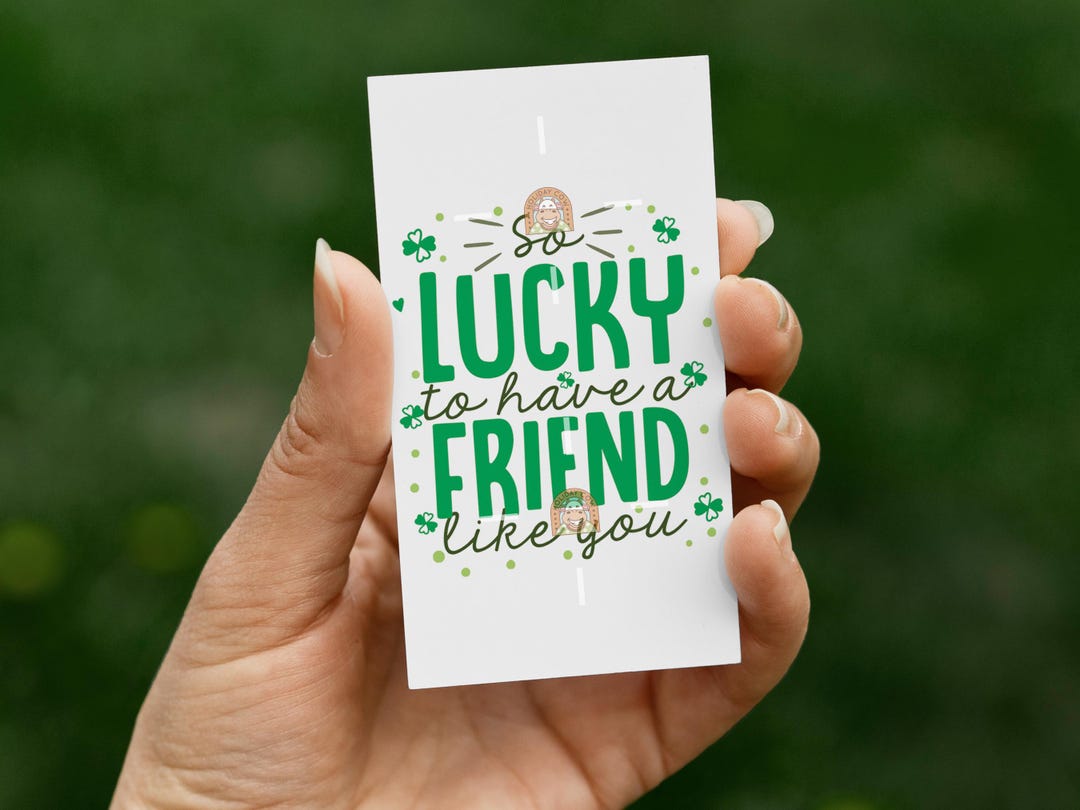 St. Patrick's Day Friends Gift Tag Printable, Thank You Friends St ...