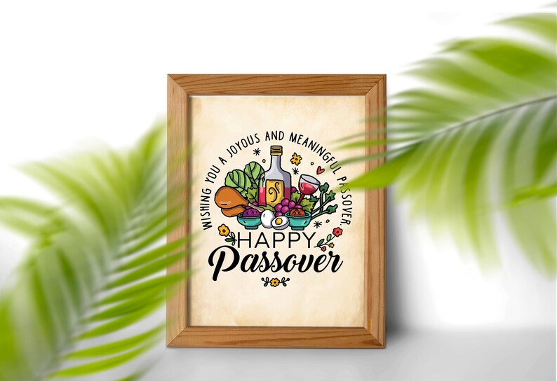Passover Tags, Passover Cards, Printable Passover Decor, Happy Passover ...