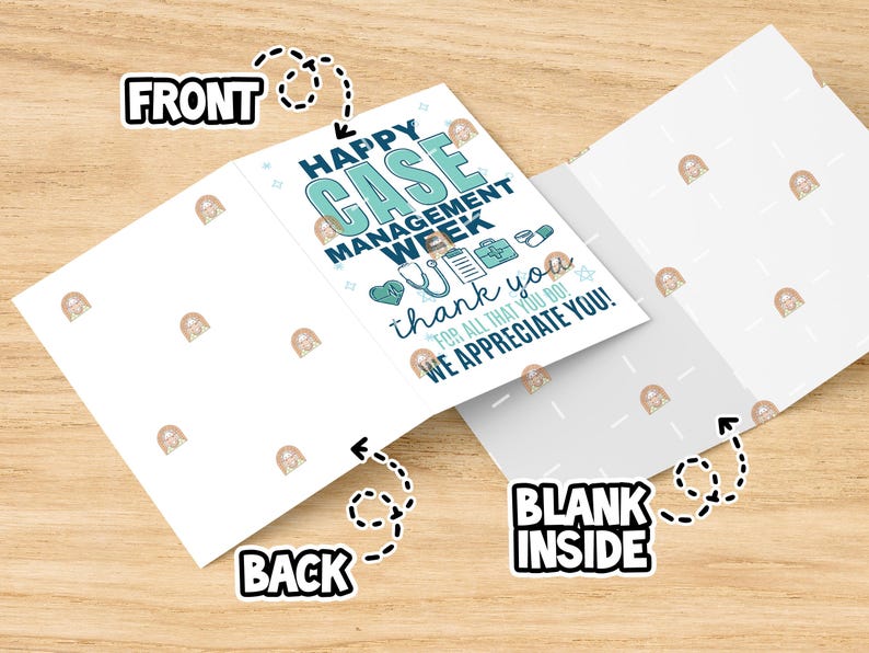 Case Management Week Sign Printable, Case Manager Gift, Thank You Case ...