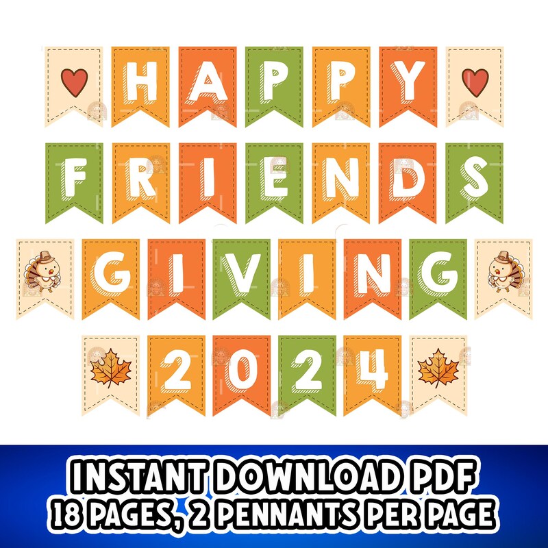 Printable Friendsgiving Banner - Etsy