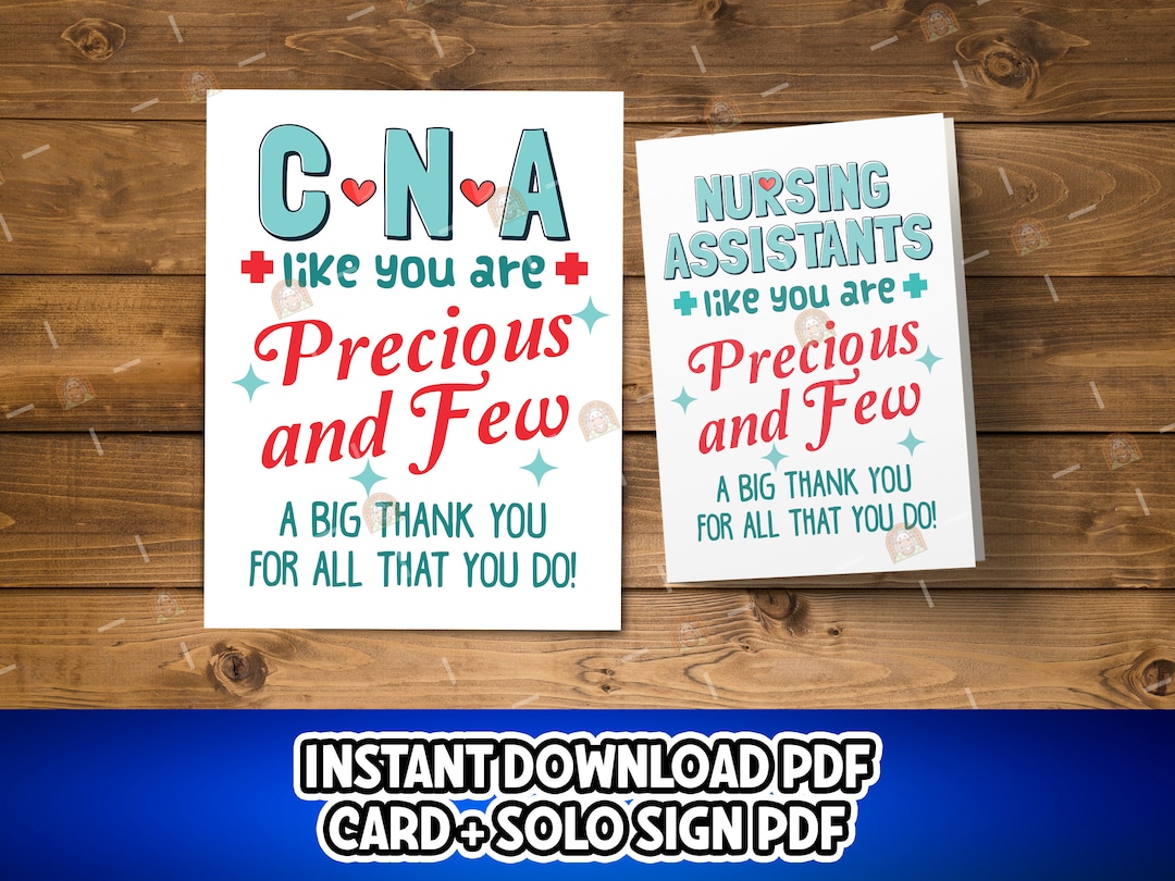 CNA Week Sign Printable, Certified Nursing Assistant Week Poster, CNA ...