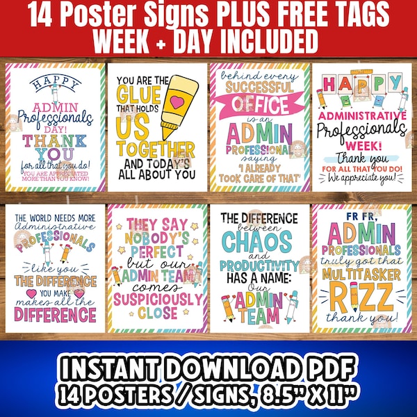 Administrative Professionals Day Poster - Etsy