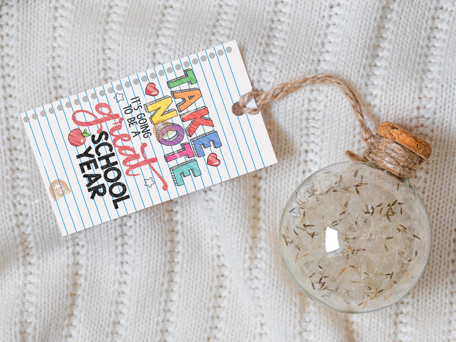Back to School Tag Printable, Take Note Its Going to Be Great School ...