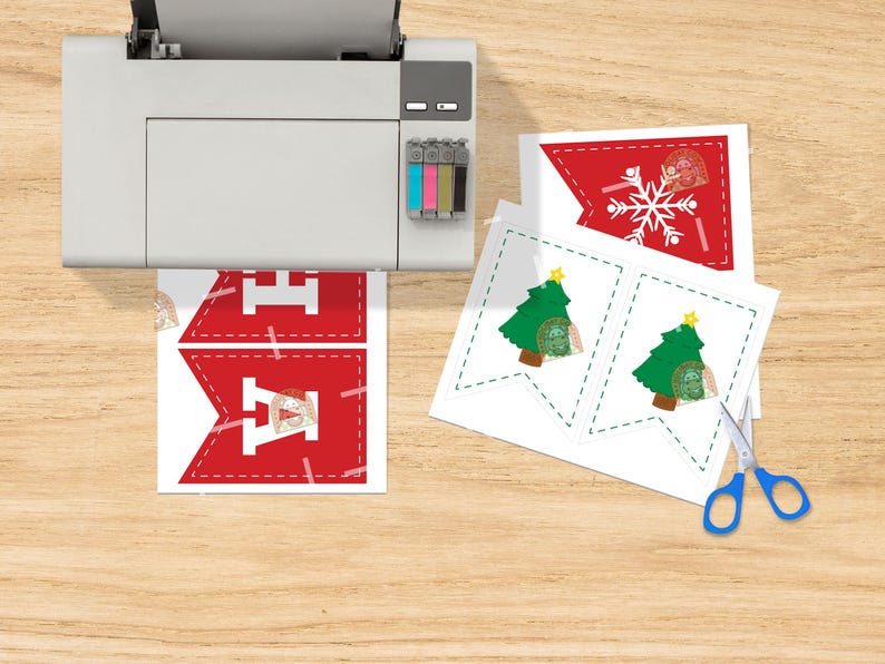 Happy Holidays Banner Printable, Happy Holidays Bunting for Christmas ...