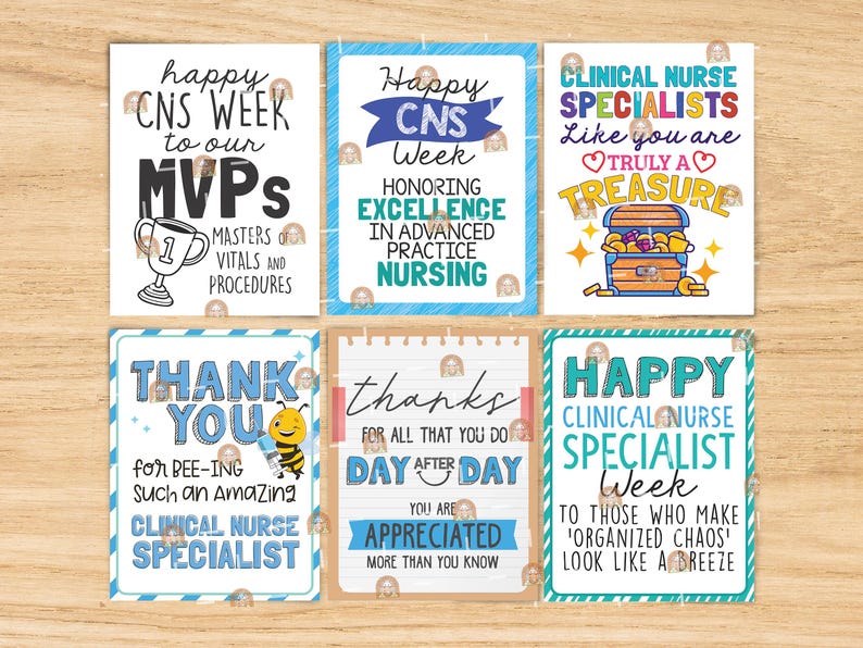 CNS Week Signs Printable Bundle, Clinical Nurse Specialist Gifts, CNS ...