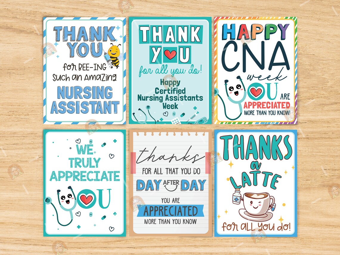 CNA Week Signs Printable Bundle, Certified Nursing Assistant Gifts, CNA Appreciation Poster, CNA ...