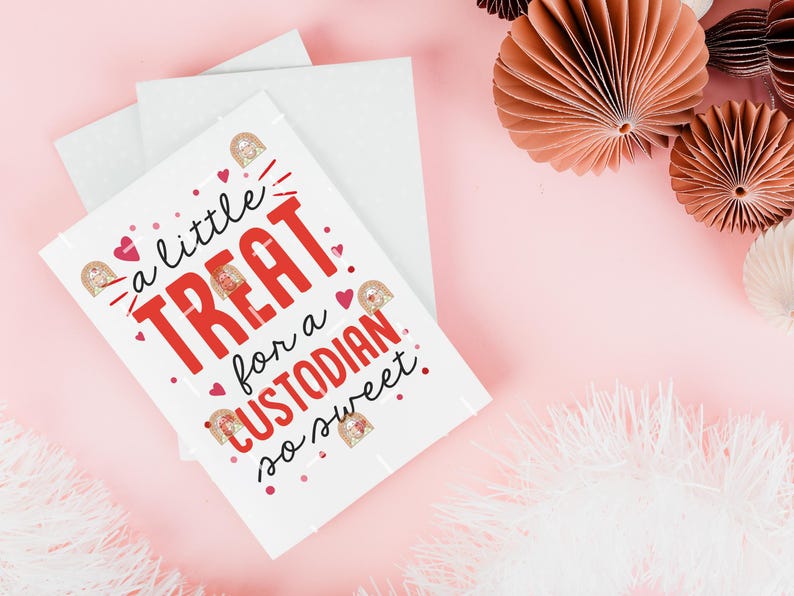 Custodian Valentine Gift, Printable Valentine Card for Custodian, Thank ...