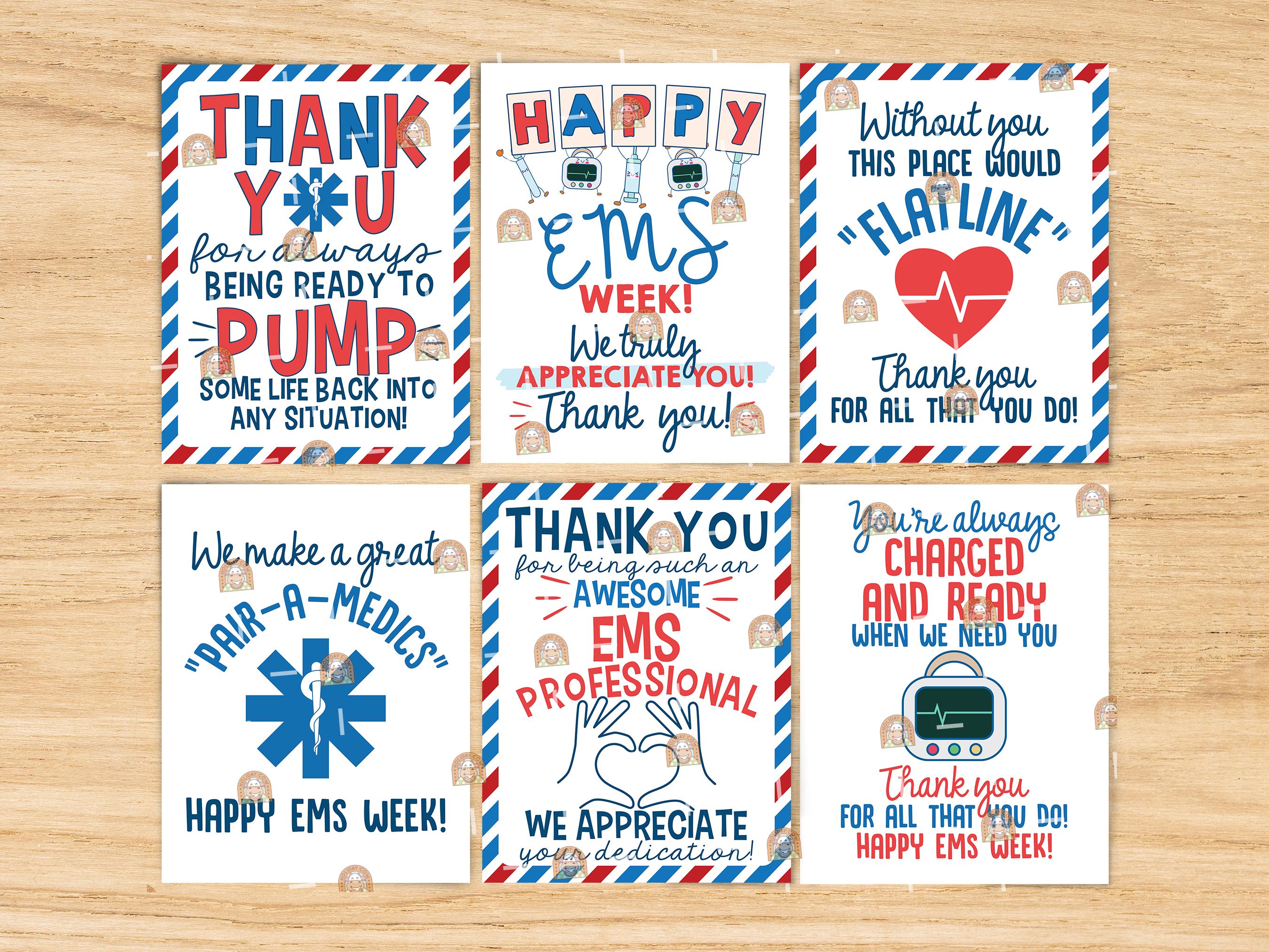 EMS Week Signs Printable, EMS Week Decor, EMS Appreciation Poster ...
