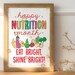 Nutrition Month Sign Printable, School Nutrition Month Décor, Nutrition ...