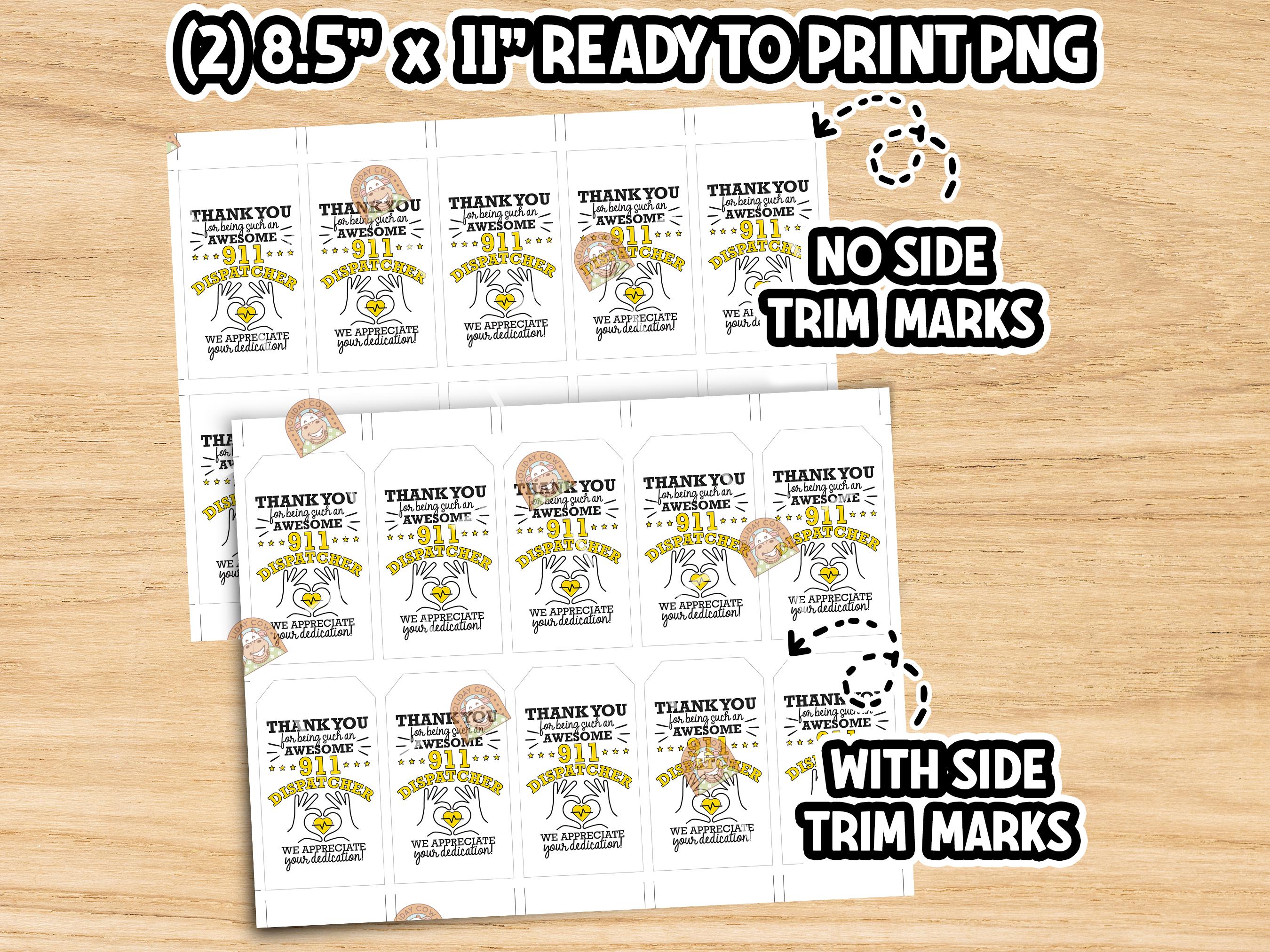 Dispatcher Gift Tag Printable, 911 Dispatchers Week Gift Tag, Public ...