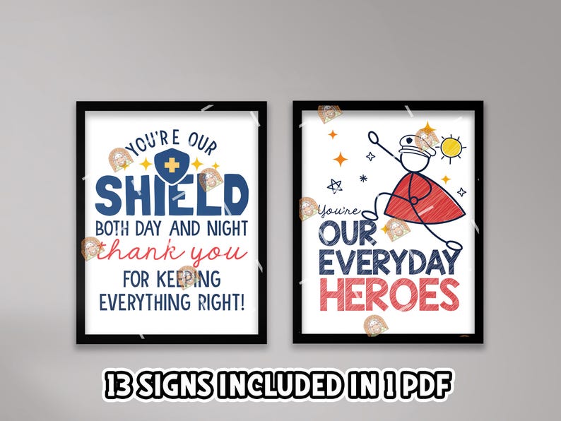 Law Enforcement Appreciation Day Signs Printable, LEAD Signs, Law ...