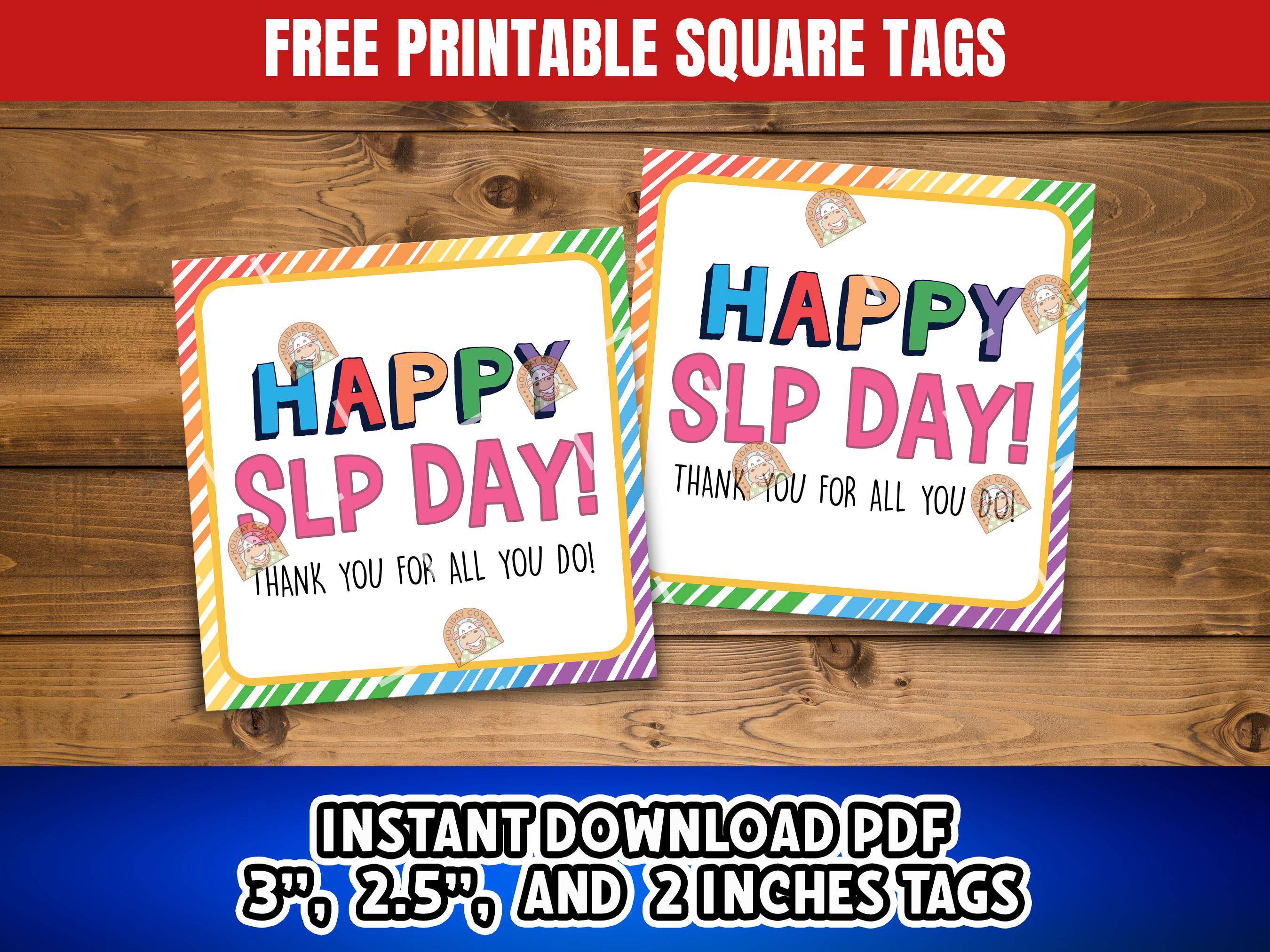 SLP Day Signs Printable, SLP Appreciation Speech Language Pathologist ...