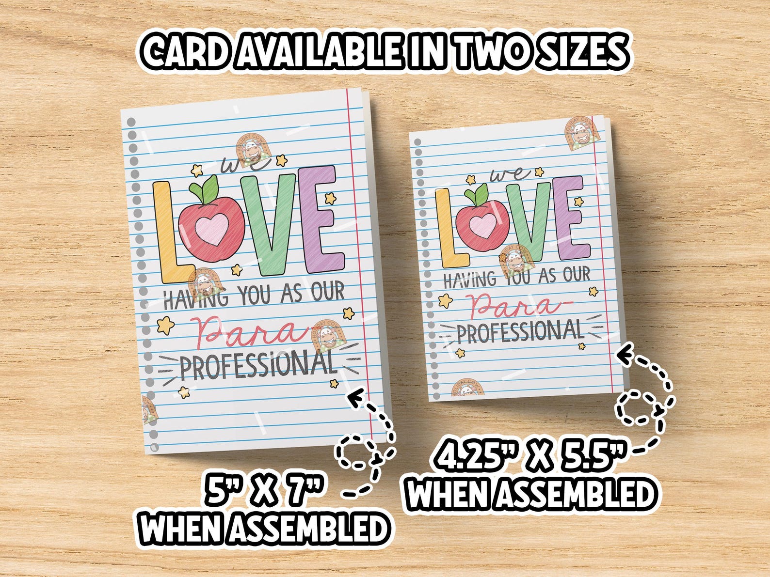 Paraprofessional Gift, School Paraprofessional Card Printable, Para ...
