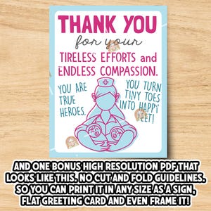 Neonatal Nurses Week Card Printable, Neonatal Nurses Appreciation Gift ...