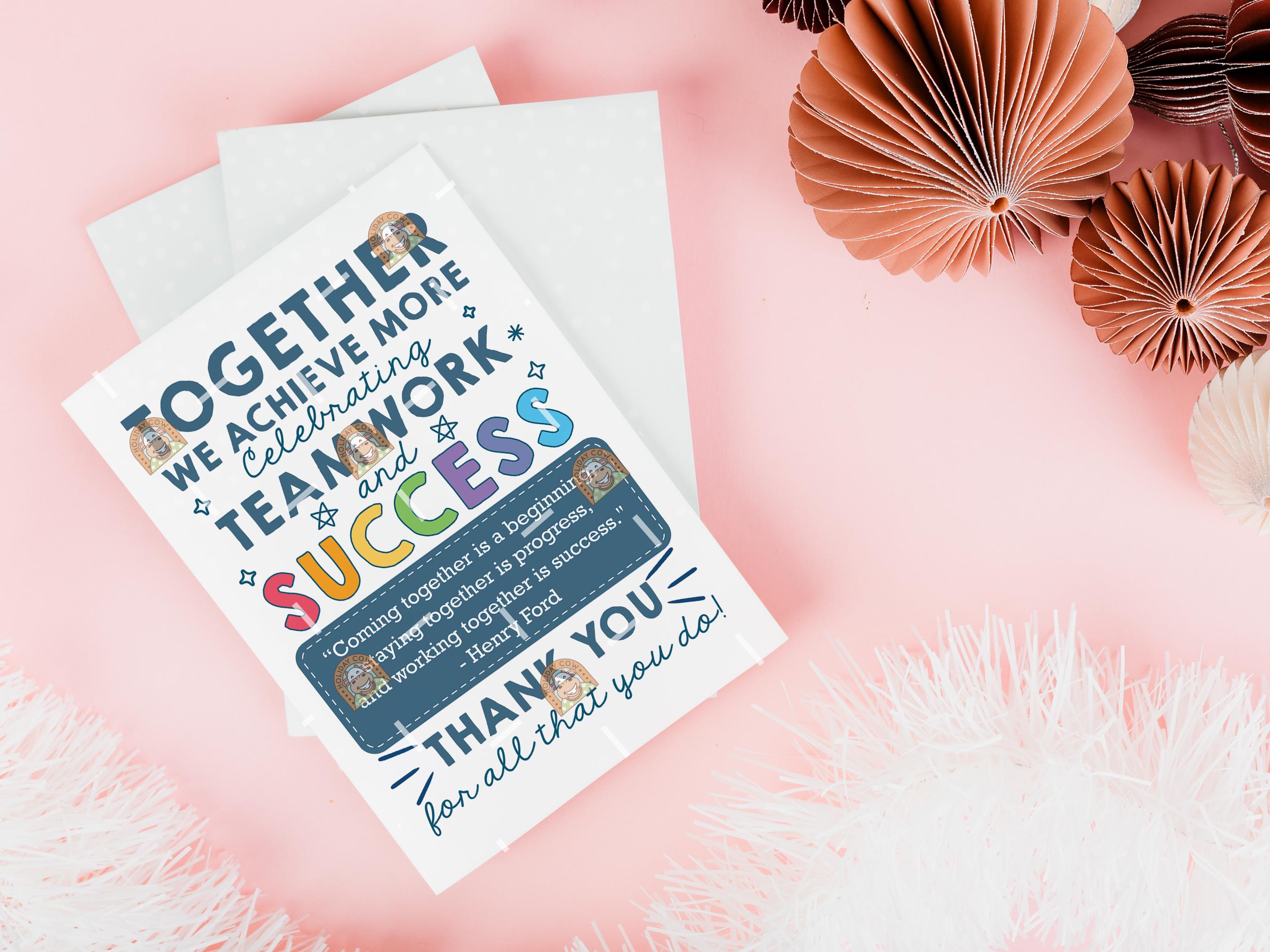 Team Appreciation Sign Printable, Thank You Team Members Gift, Team ...