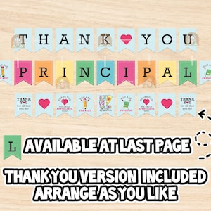 Principal's Day Banner Printable, Principal Appreciation, School ...
