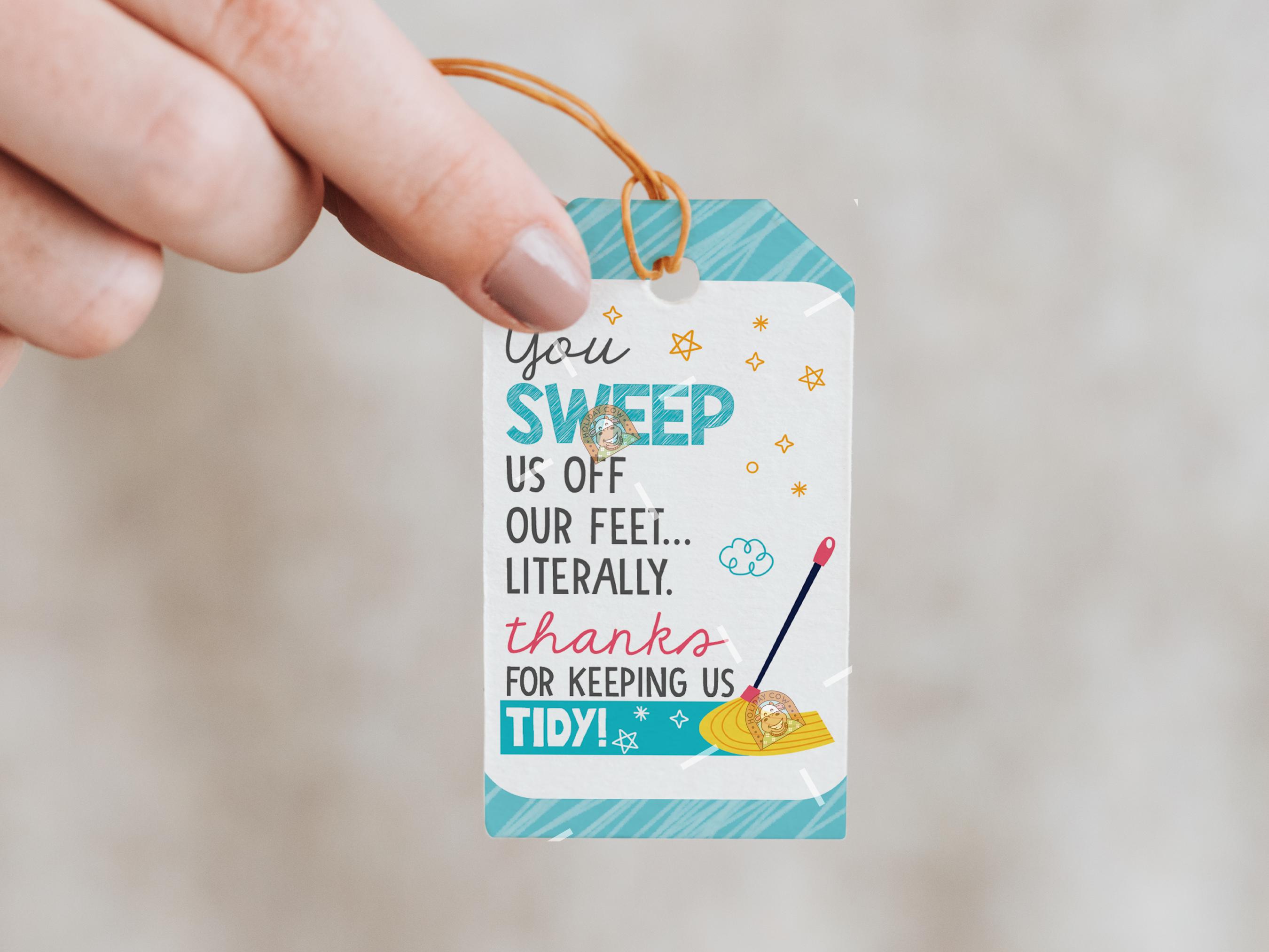 EVS Week Gift Tag Printable, Housekeeping Gift Tag, National Custodian ...