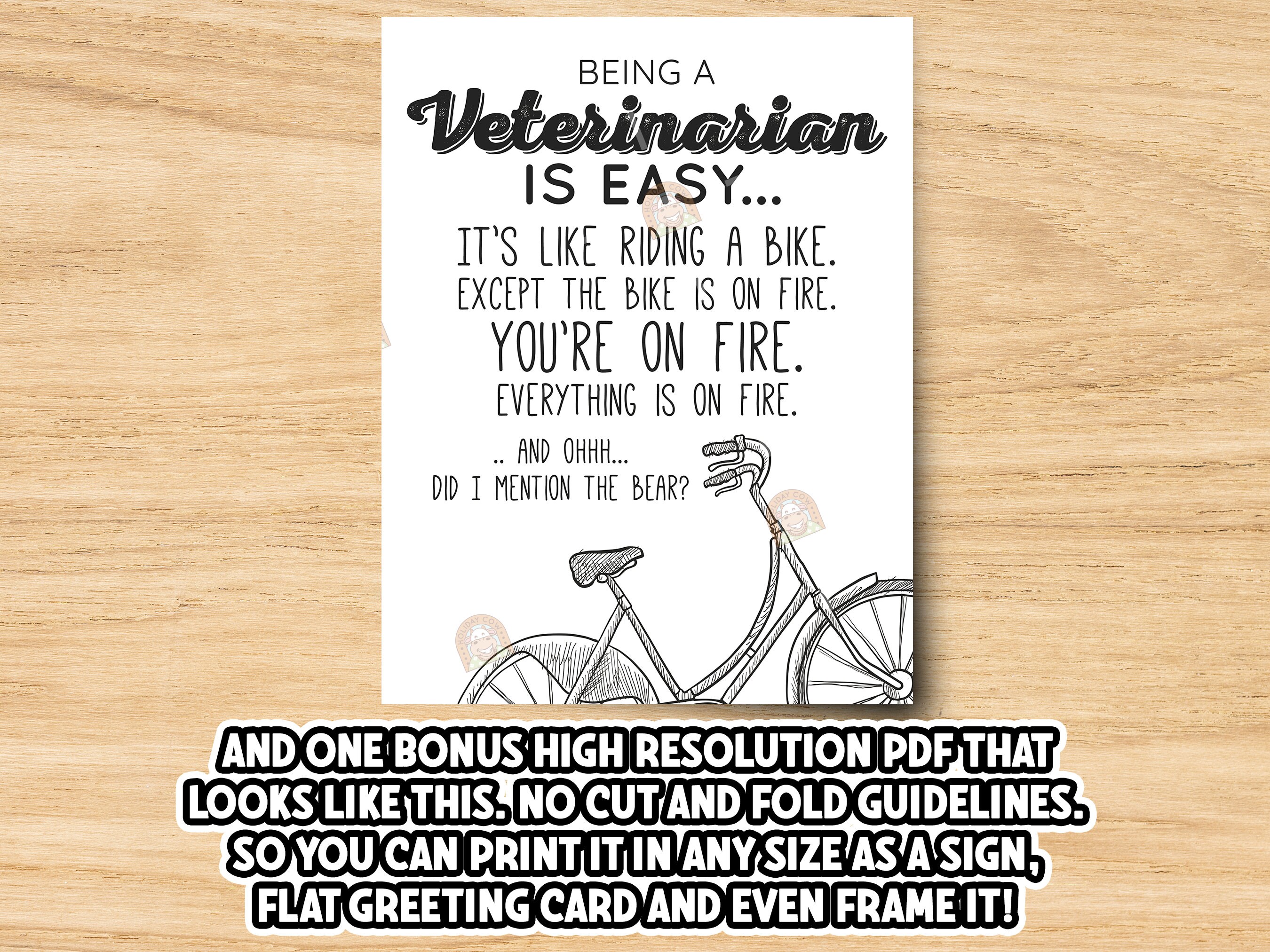 Veterinarian Gift, Printable Vet Appreciation Day Gift, World ...