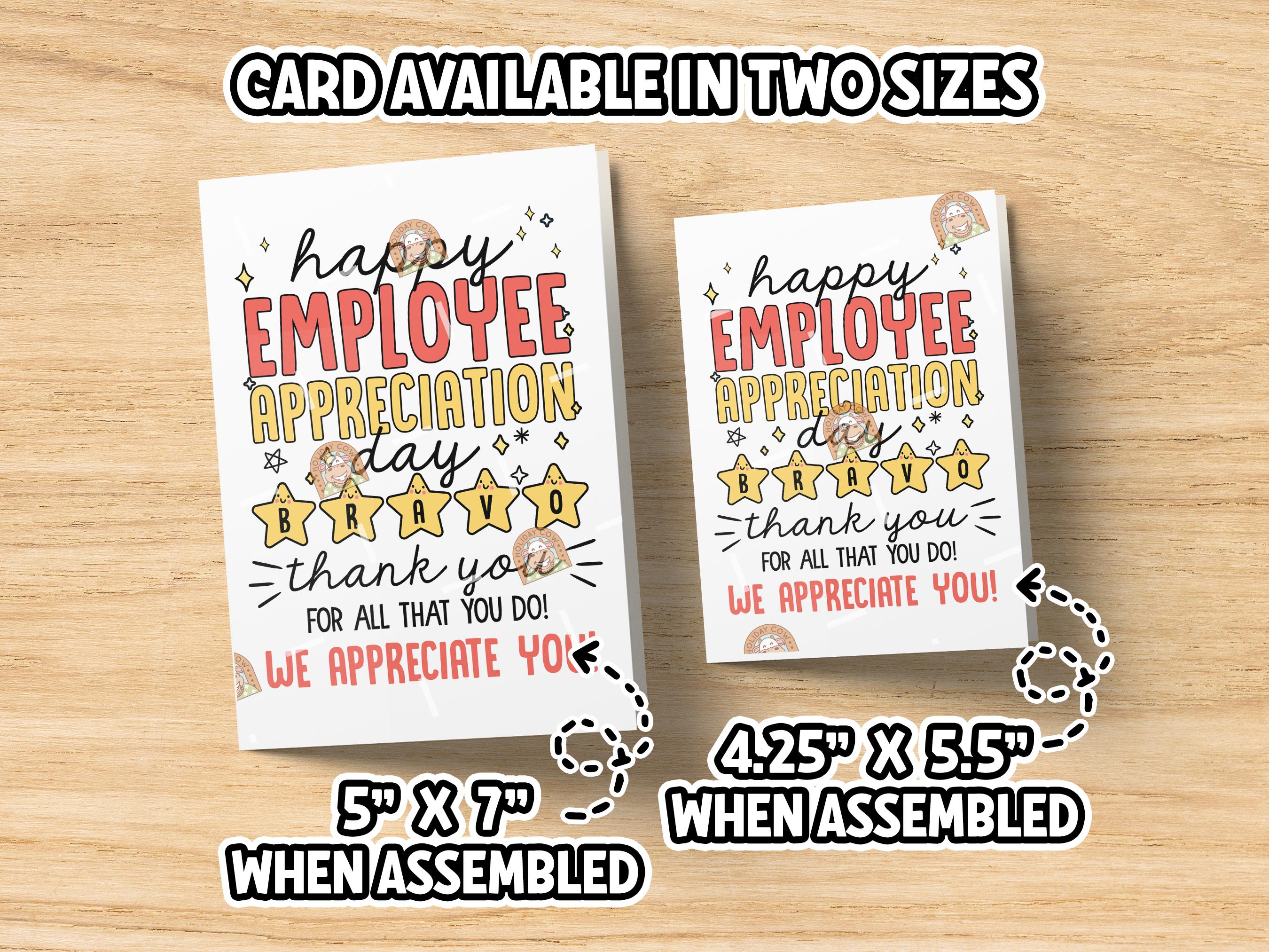 Employee Appreciation Day Gift, Printable Employee Recognition Sign ...