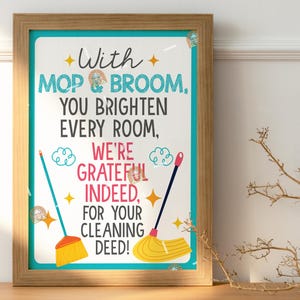 Custodian Gift Printable, Custodian Appreciation Sign, Thank You ...