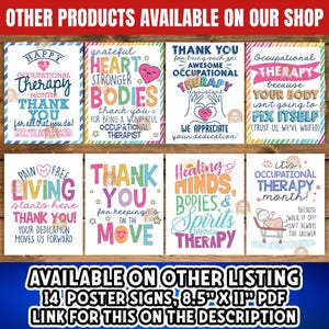 Printable Occupational Therapist Gift, OT Card, Occupational Therapy ...