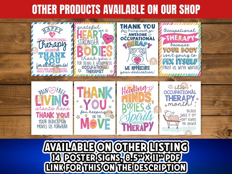 Printable Occupational Therapist Gift, OT Card, Occupational Therapy ...