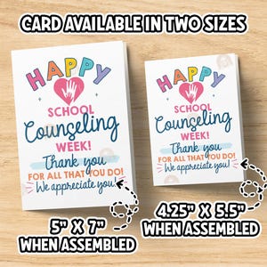 School Counseling Week Sign, Printable School Counselor Appreciation ...