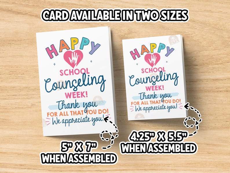 School Counseling Week Sign, Printable School Counselor Appreciation ...