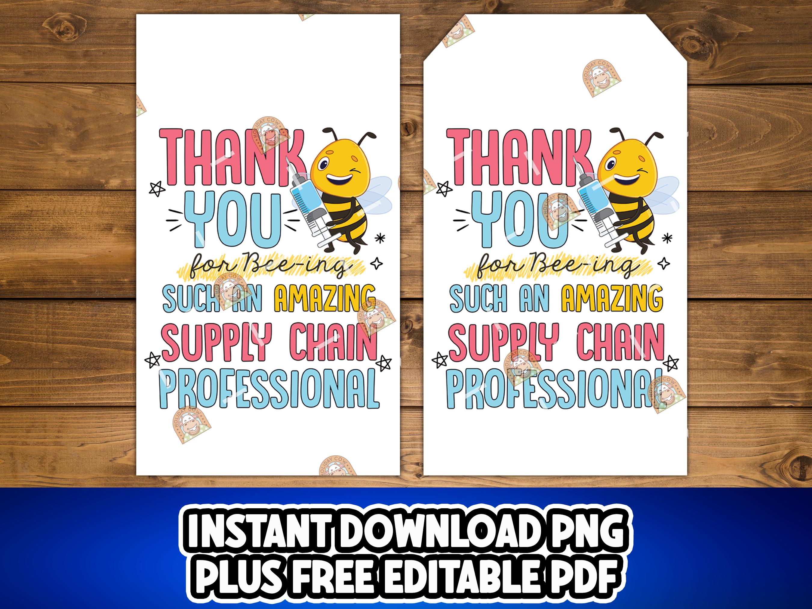 Supply Chain Week Printable Tag, Healthcare Supply Chain Gift Tag, SC ...