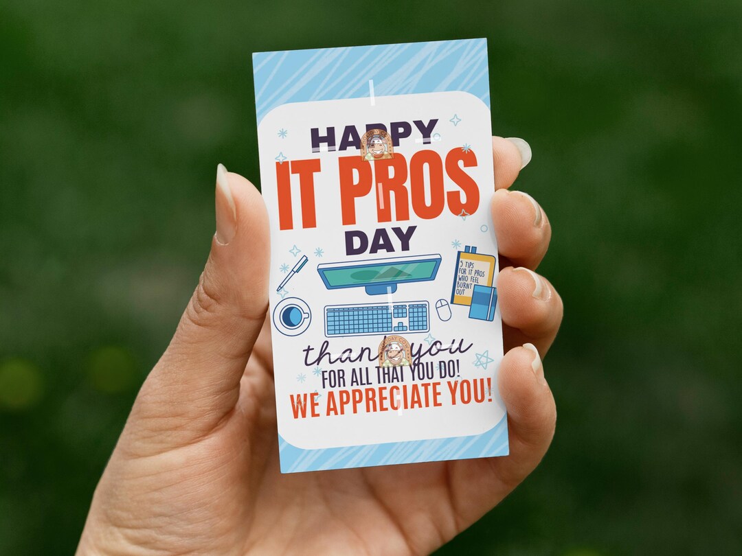 IT Professionals Day Tags Printable, IT Professional Day Gift Tags ...