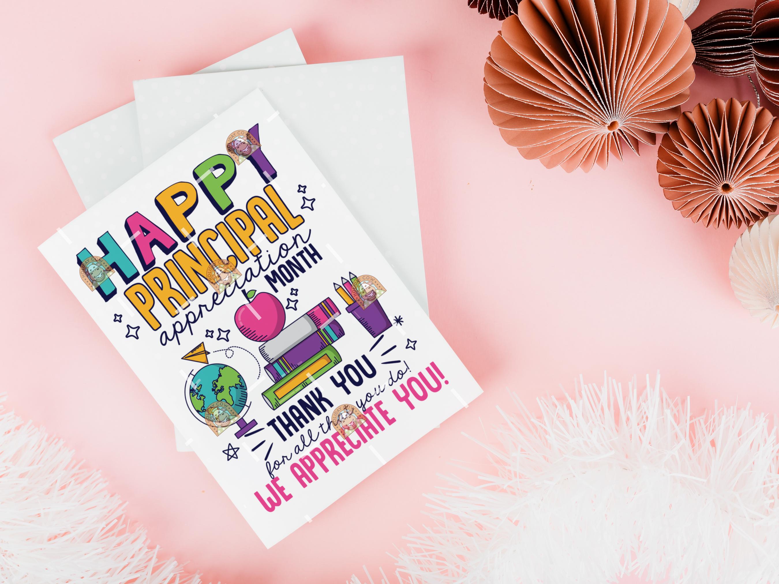 Principal Appreciation Month Card Printable, National Principals' Month ...