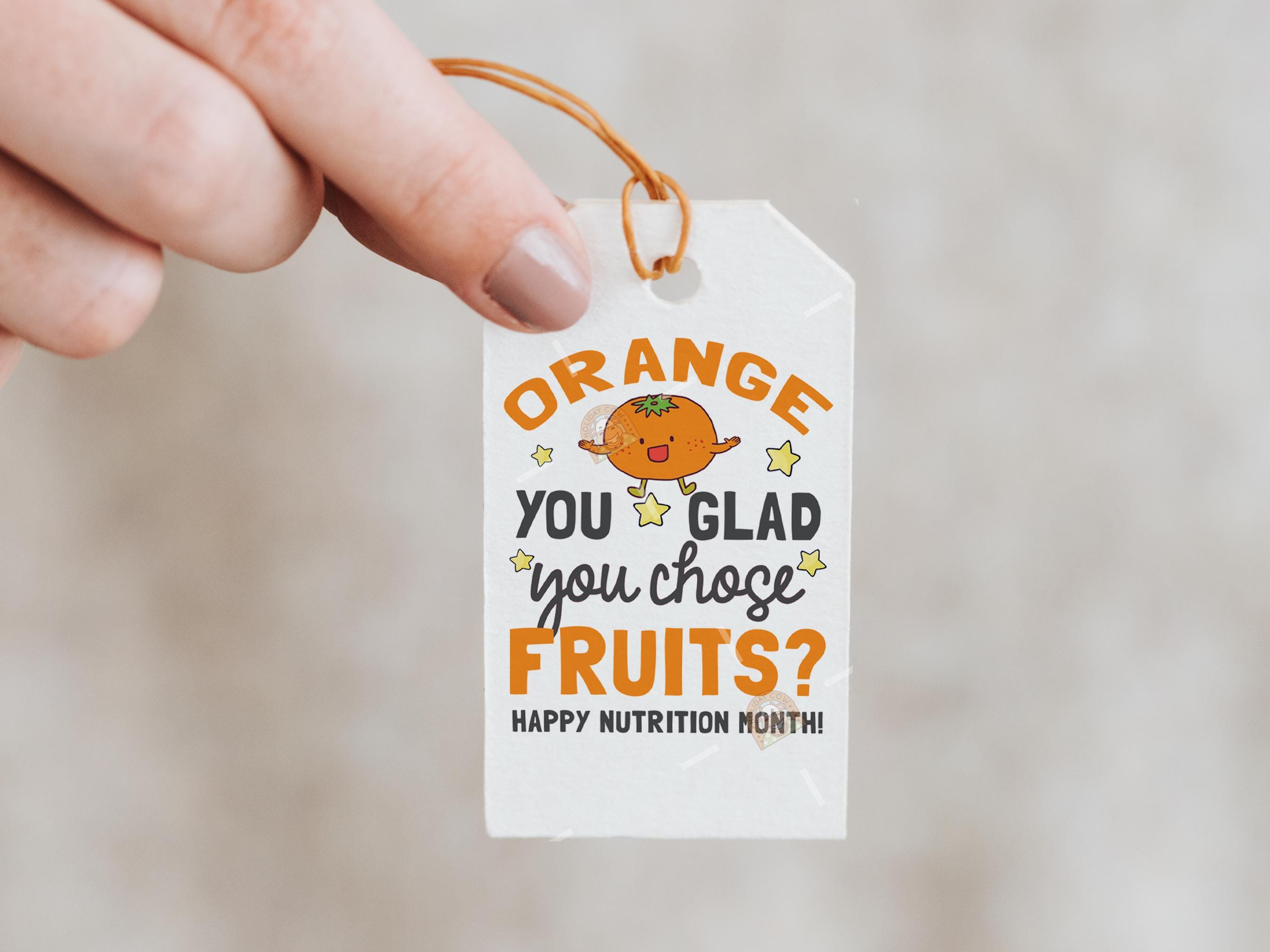 Printable Nutrition Month Gift Tag, School Nutrition Month Tag ...