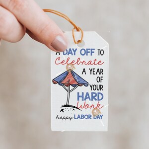 Labor Day Tags, Happy Labor Day Printable Tags, Labor Day Gift Tags ...