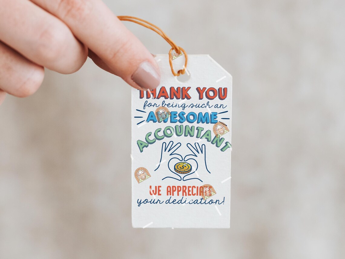 Accountant Tags Printable, Accountant Gift Tag, Accounting Day Tags ...