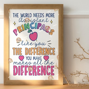 Printable Assistant Principals Week Gift, Assistant Principal ...