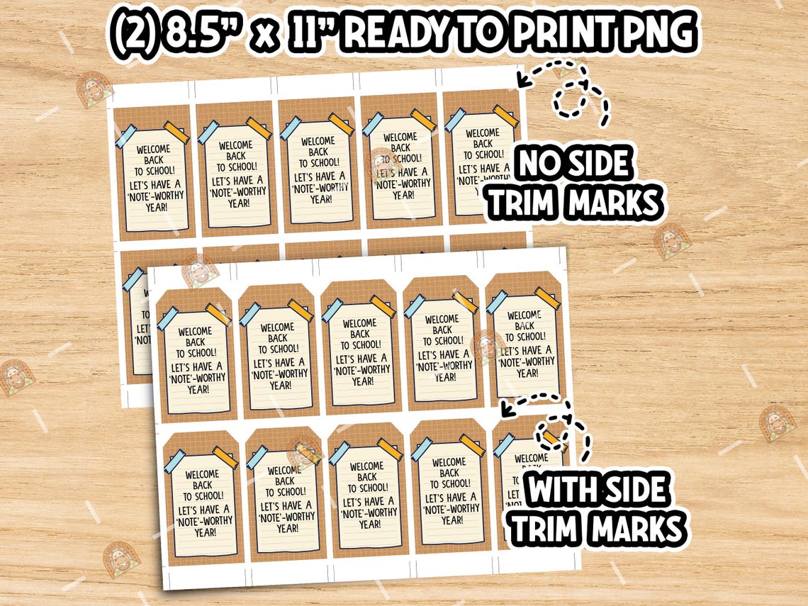 Back to School Tag Printable, Noteworthy School Year Tag, First Day of ...