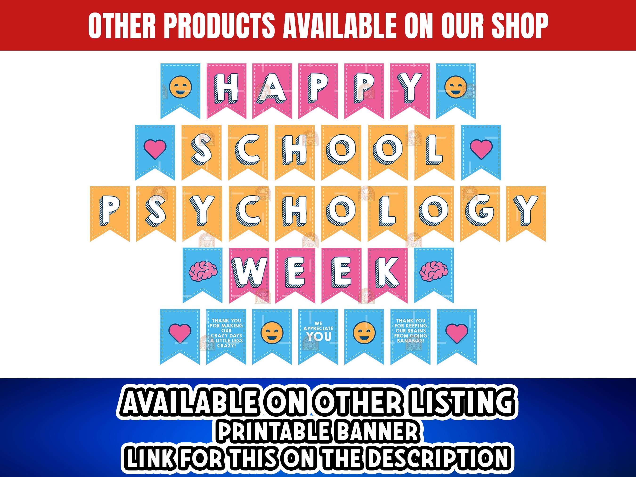 School Psychology Week Tag Printable, School Psych Gift Tag, School ...