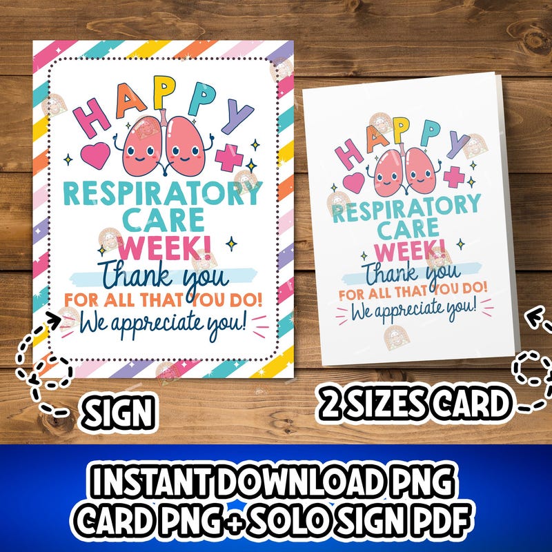 Respiratory Week Posters - Etsy
