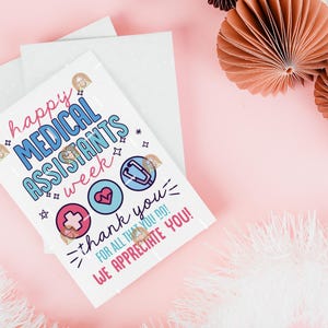 Medical Assistant Week Sign Printable, Medical Assistant Gift, Happy MA ...