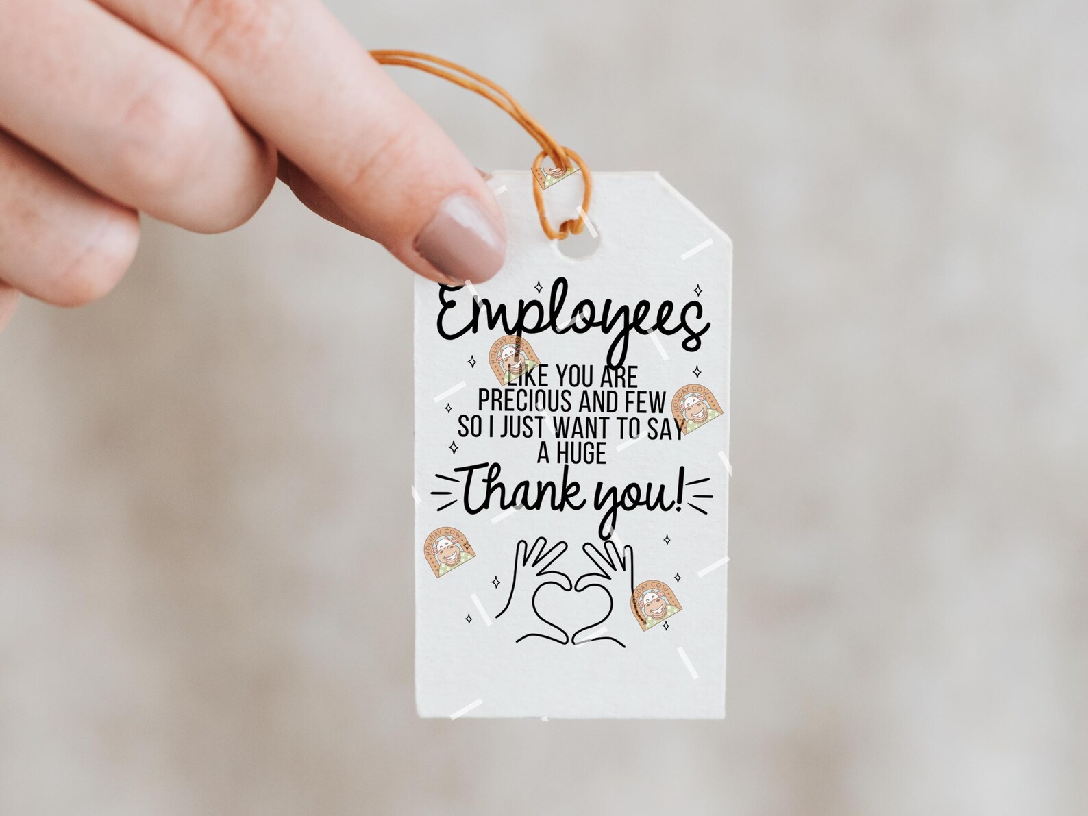Employee Gift Tag Printable, Employee Appreciation Day Tag, Employee ...