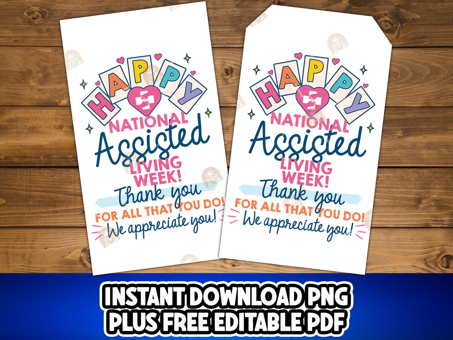 Assisted Living Week Tag Printable, National Assisted Living Week Gift ...