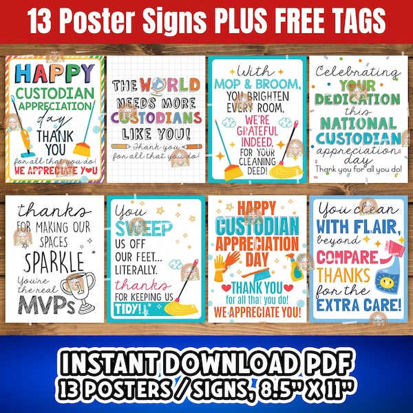 Custodian Appreciation Day Spanish - Etsy