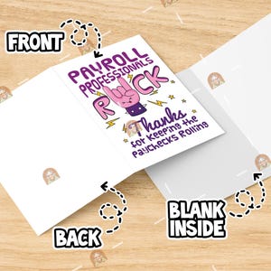 Payroll Appreciation Gift, Humor Payroll Card Printable, National ...