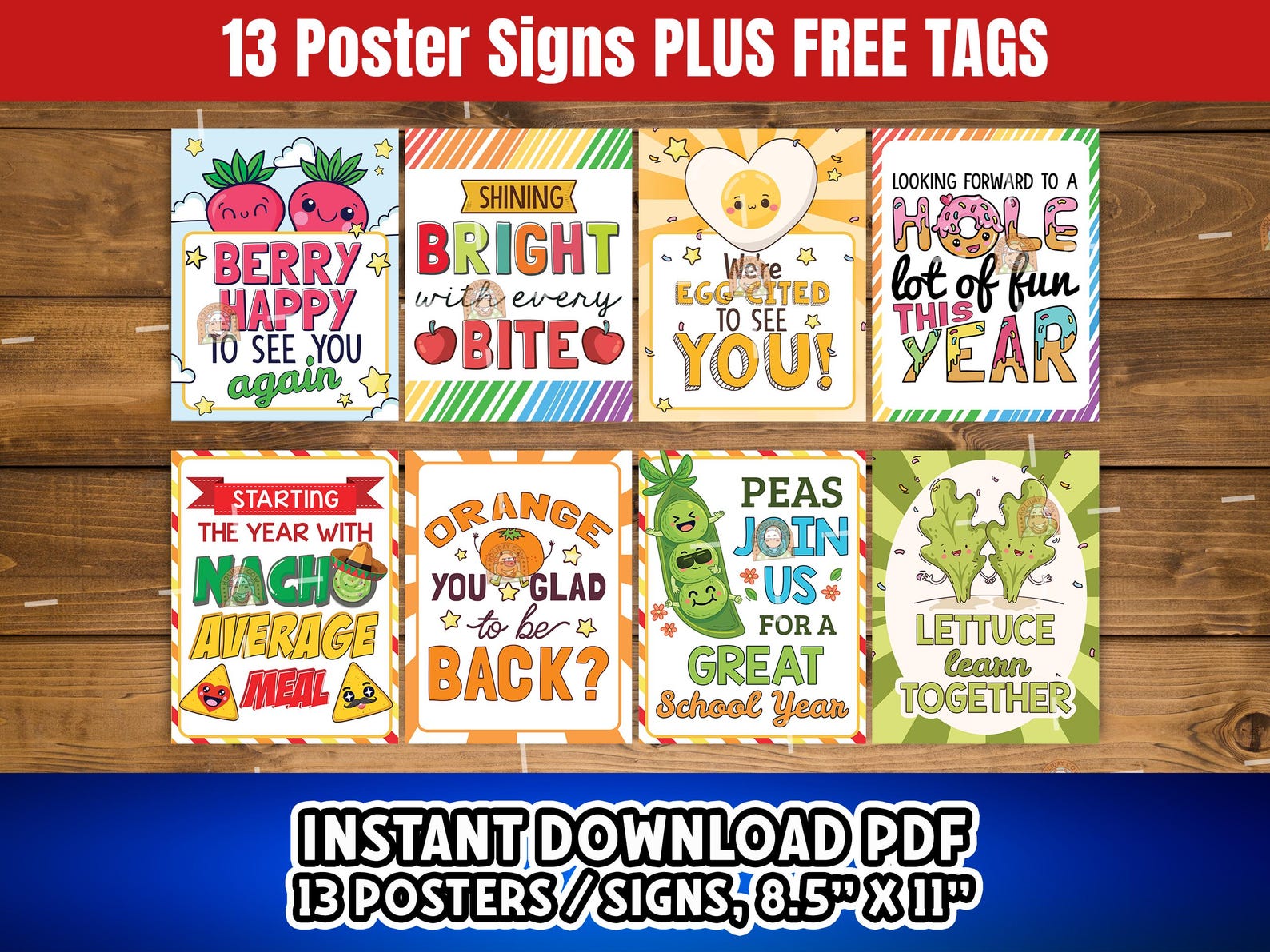 Cafeteria Signs Printable Bundle, Lunchroom Bulletin Board, Preschool ...